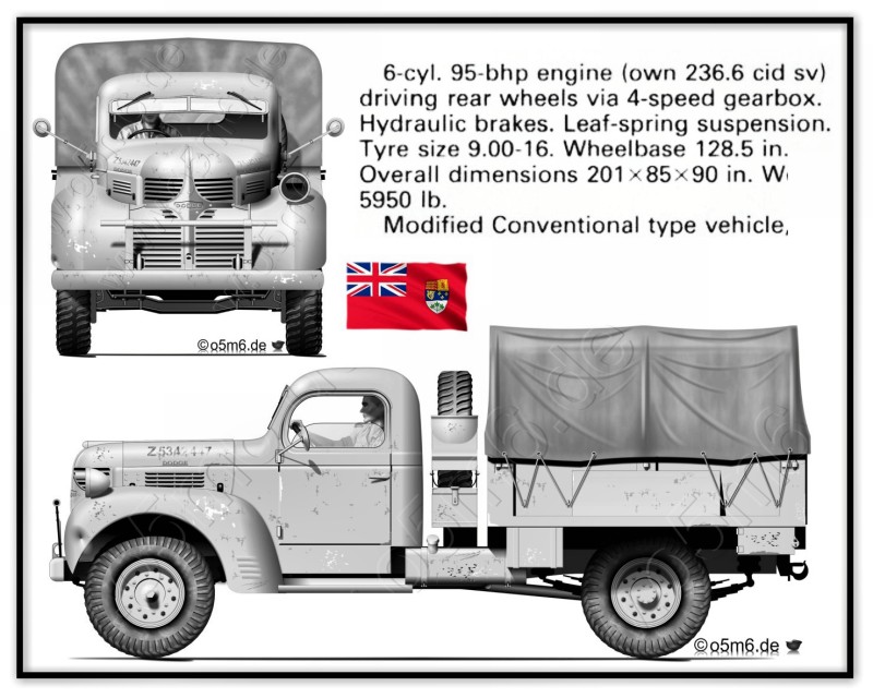 Dodge D15 4x2 128 pouces 15 cwt